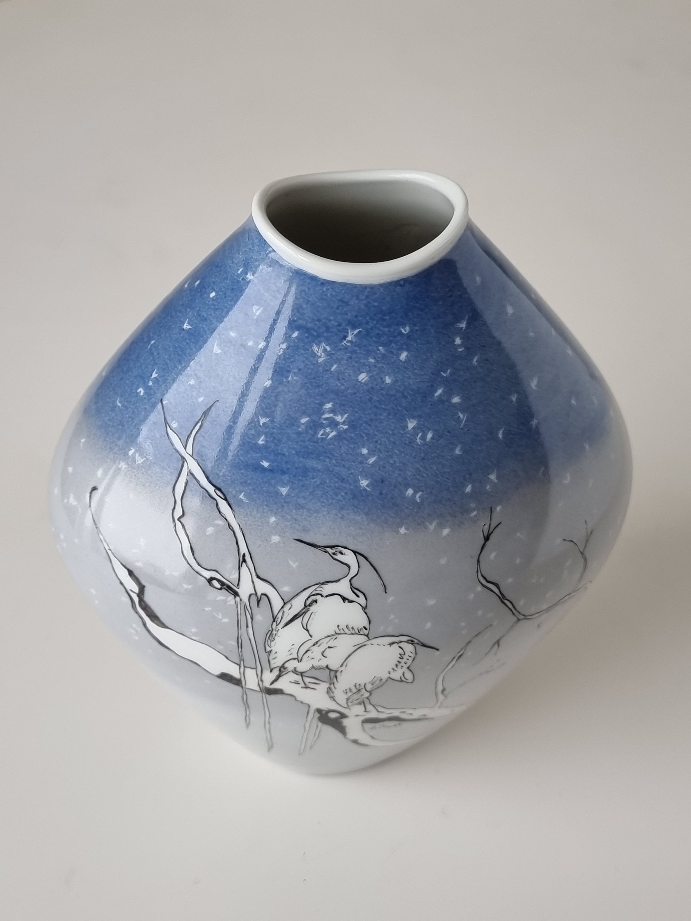 Vintage H&G Selb Bavaria Heinrich Germany Porcelain Vase - Etsy