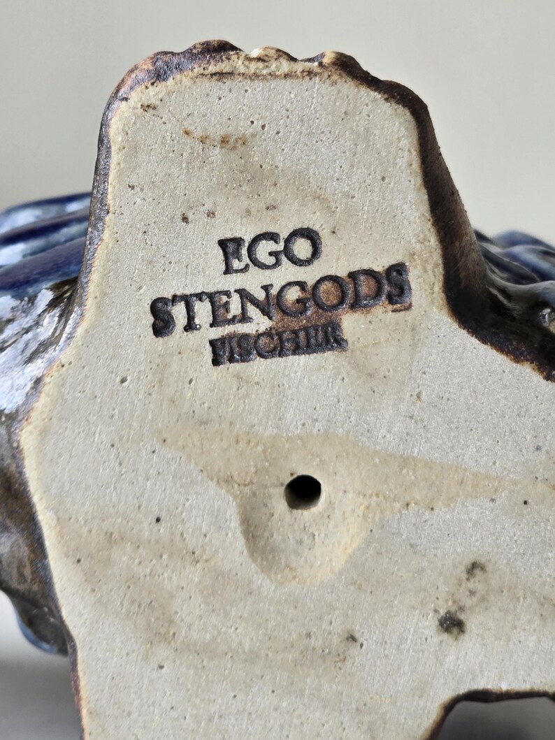 Vintage Ego Stengods Willy Fischer Fish Sculpture | Made in Sweden | - Etsy