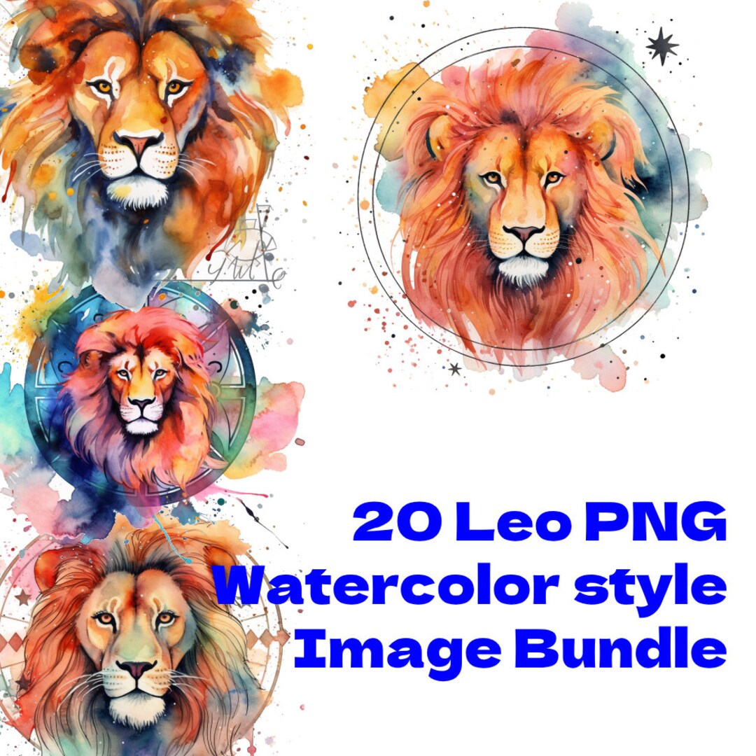 20 Images LEO PNG Bundle - Horoscope - Digital Download - Instant ...