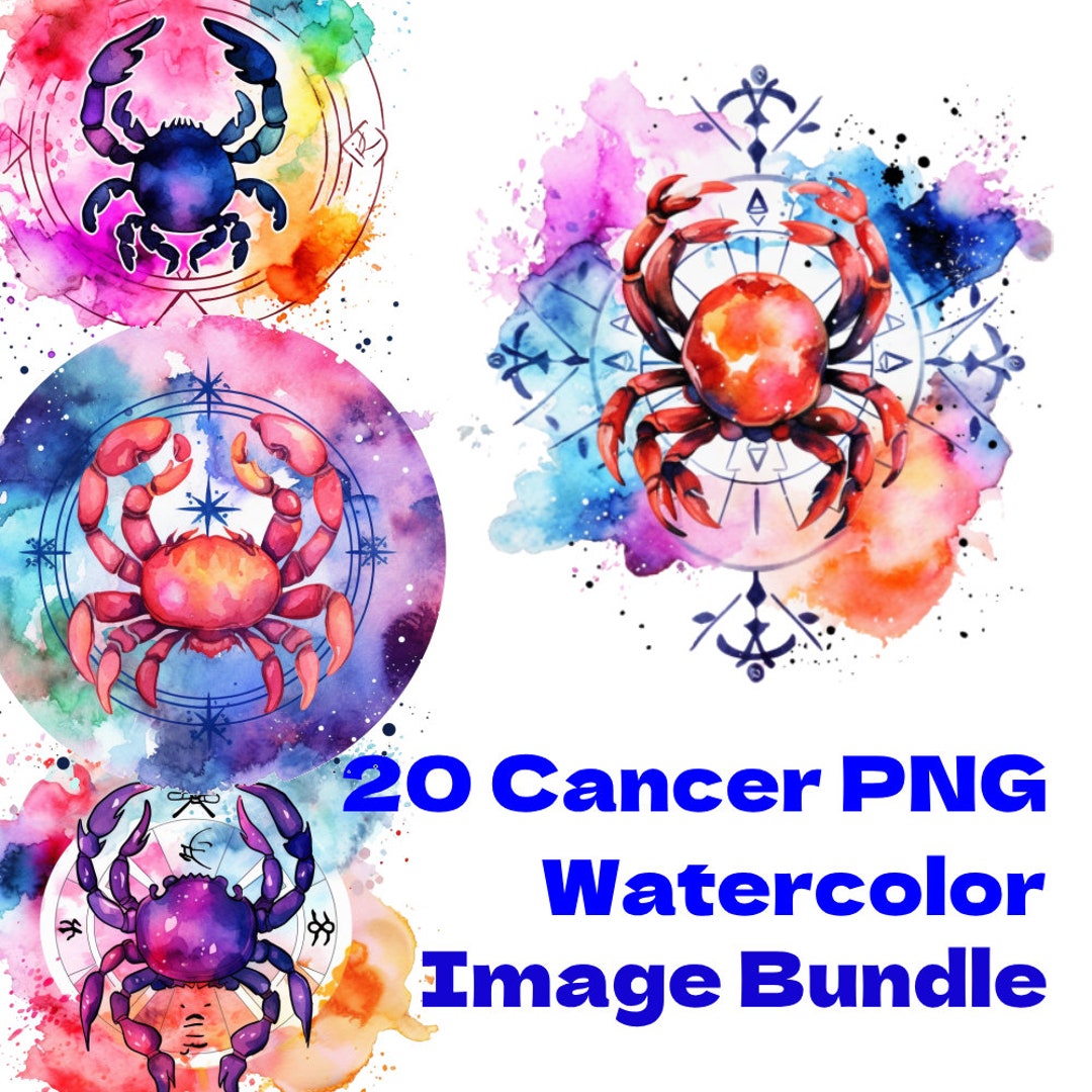 20 Cancer Image PNG Bundle - Horoscopes - Digital Download - Instant ...
