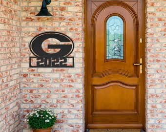 Georgia Bulldogs Metal Home Address Sign - Etsy