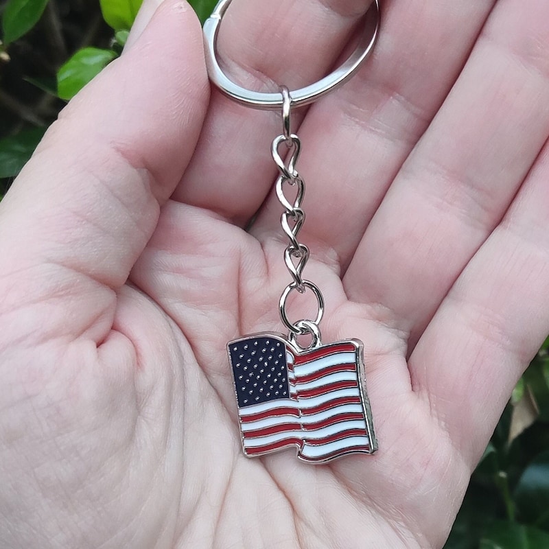 Flag Keychain - Etsy