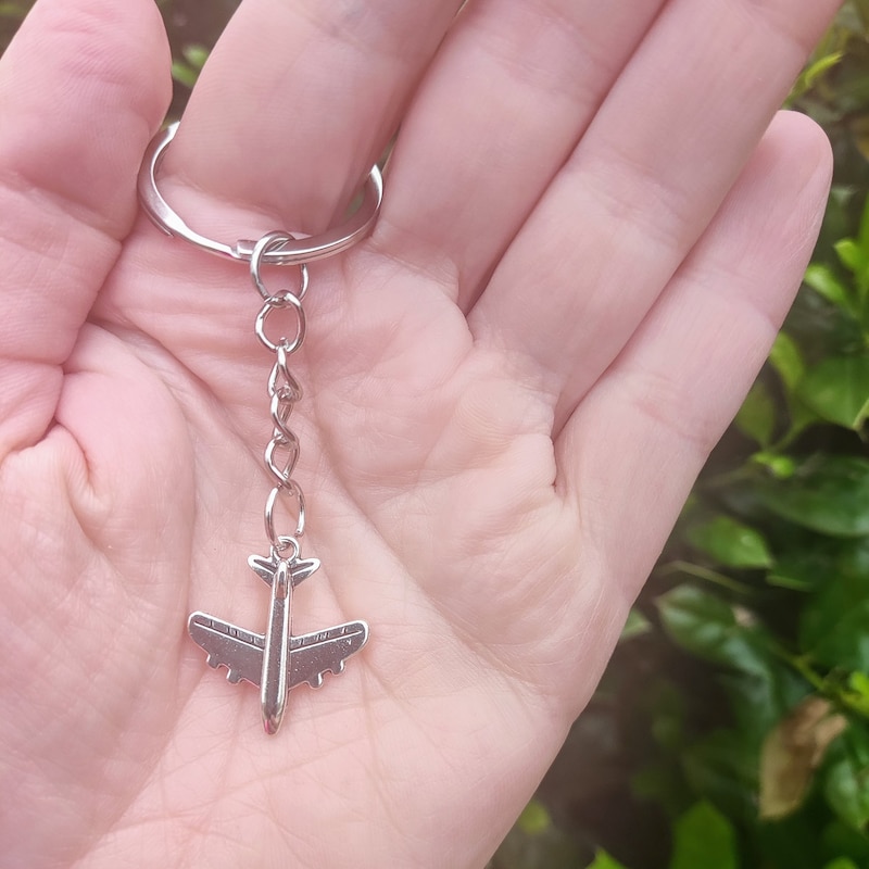 Airplane Keychain - Etsy