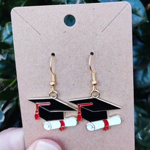 Graduation Cap and Diploma Earrings, Graduation Earrings, Gift for ...