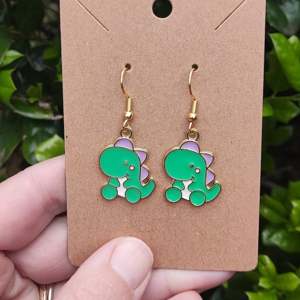 Dinosaur Earrings - Etsy