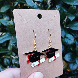 Graduation Cap and Diploma Earrings, Graduation Earrings, Gift for ...