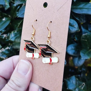 Graduation Cap and Diploma Earrings, Graduation Earrings, Gift for ...