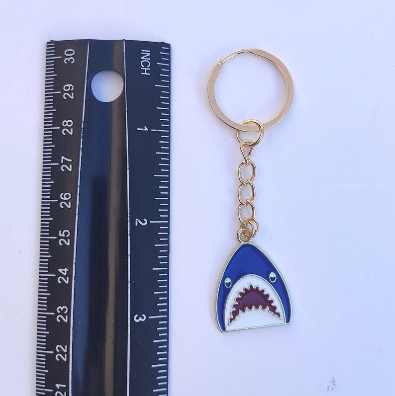 Shark Keychain, Shark Head Keyring, Animal, Fish, Aquatic Animal ...