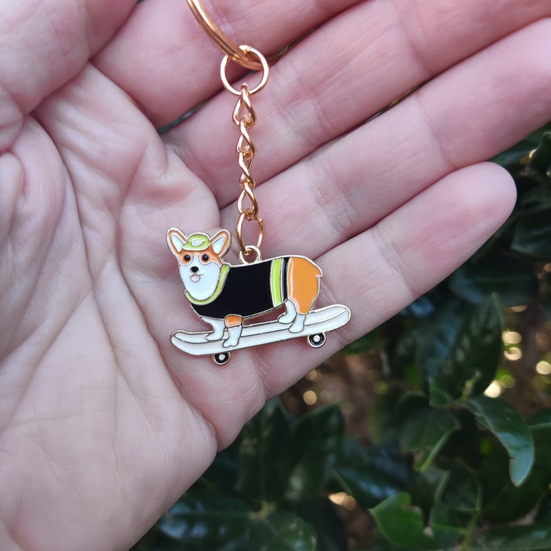 Corgi Keychain - Etsy