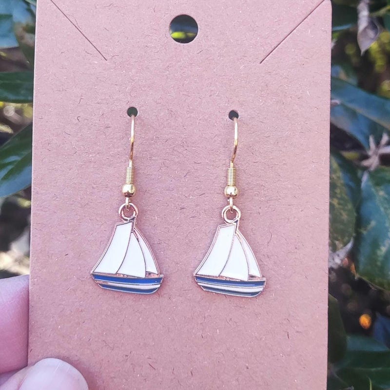 Sailboat Earrings - Etsy