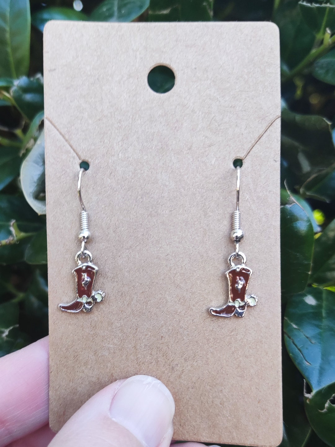 Miniature Cowboy Boot With Spurs Earrings - Etsy