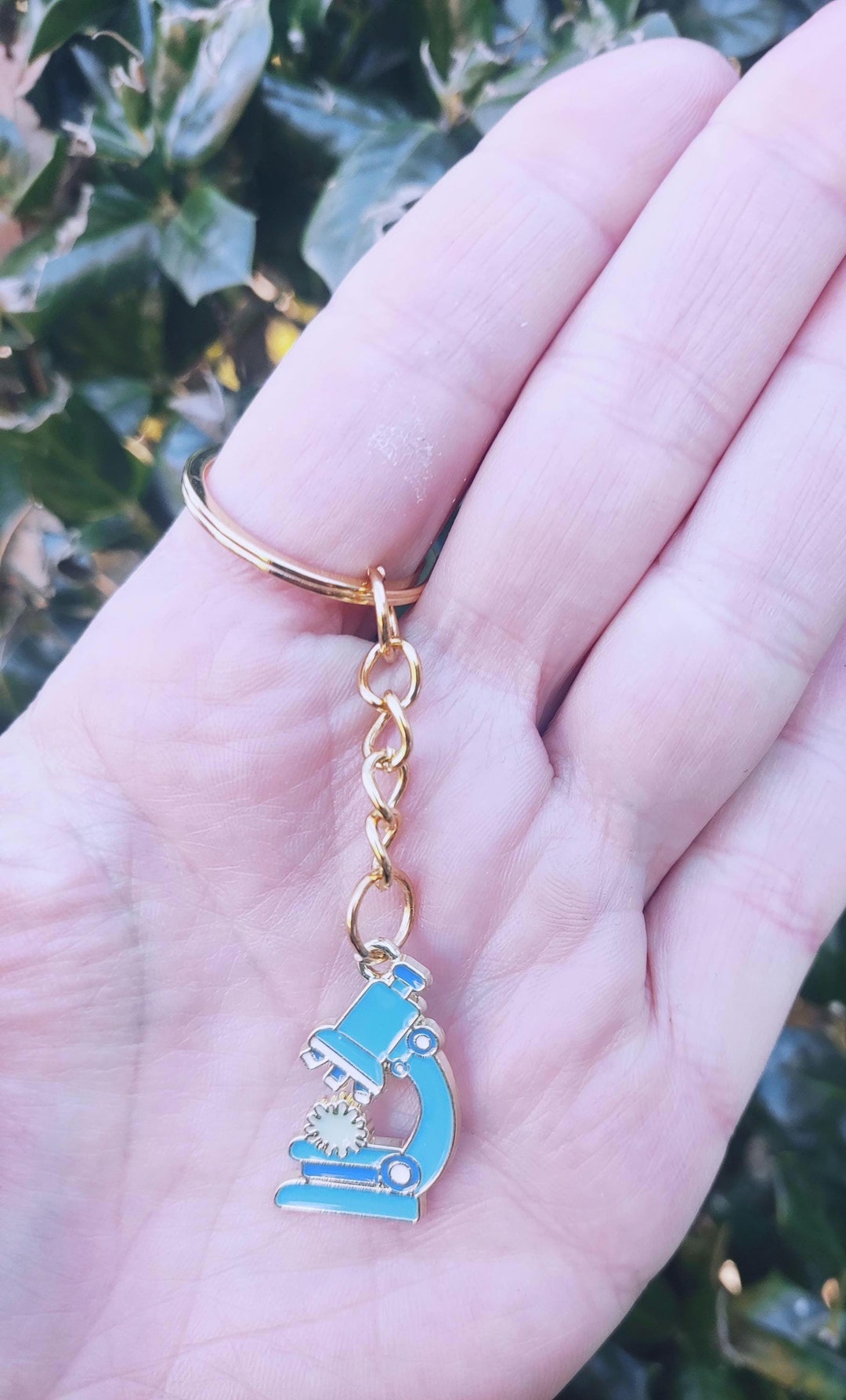 Microscope Keychain, Science, Scientist, STEM, STEAM, Gift for Teacher ...