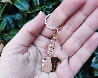 Squirrel Keychain - Etsy