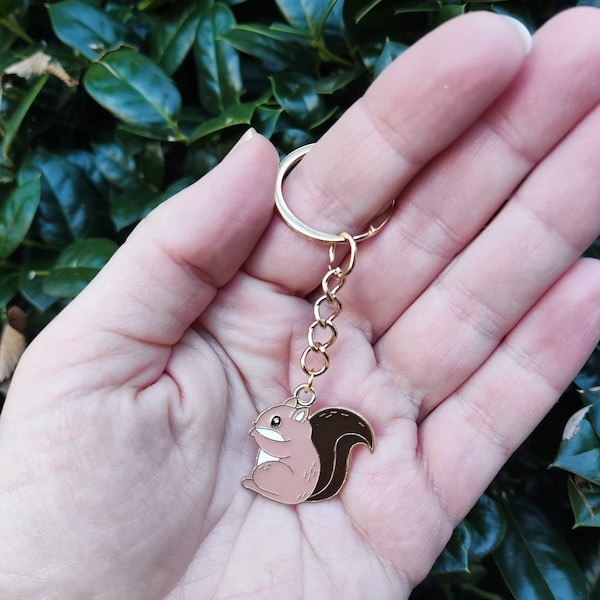 Squirrel Keychain - Etsy