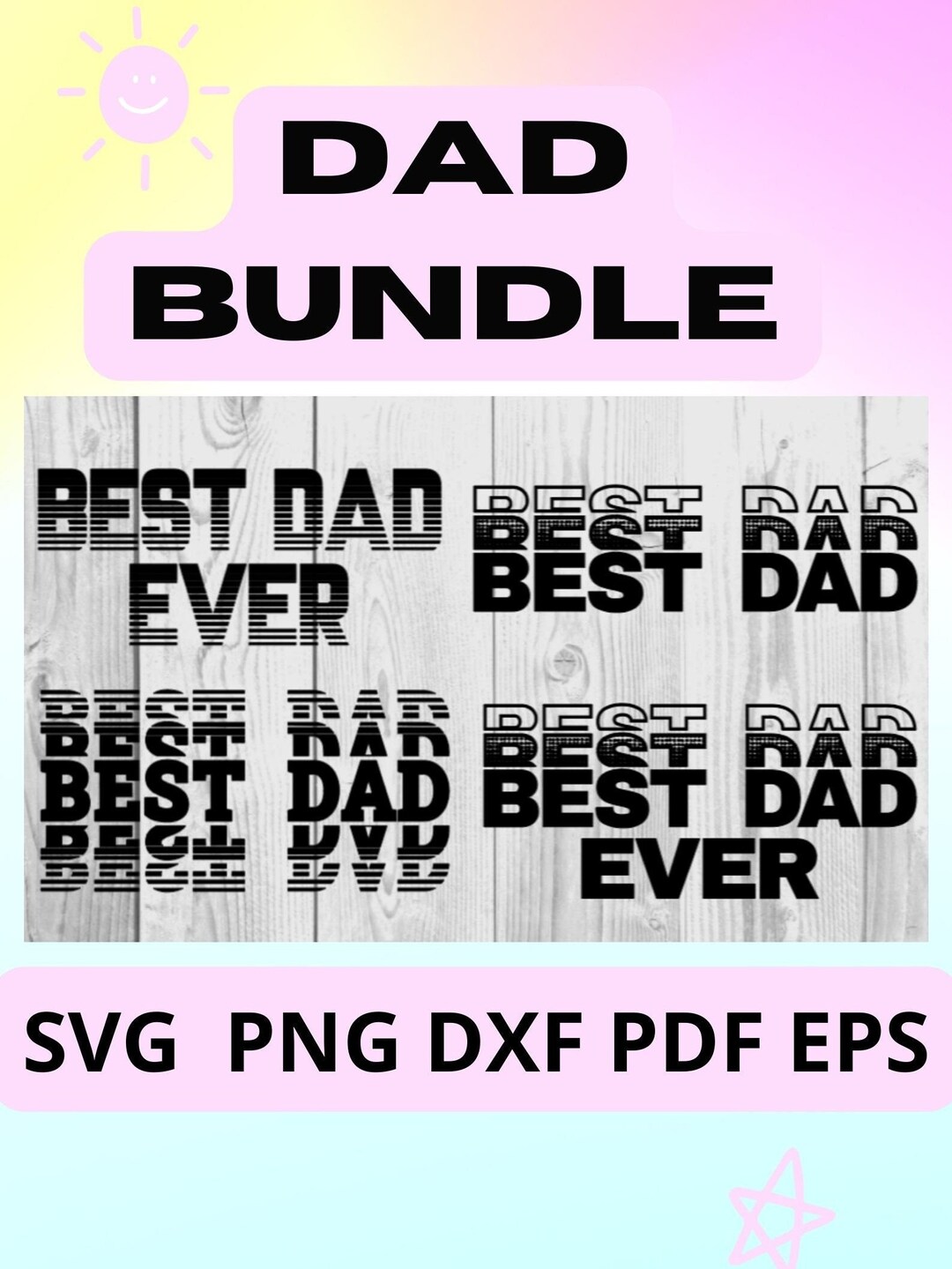 Father's Day Svg Bundle , Cut Files , Clip Art , Dad Svg , Best Dad ...