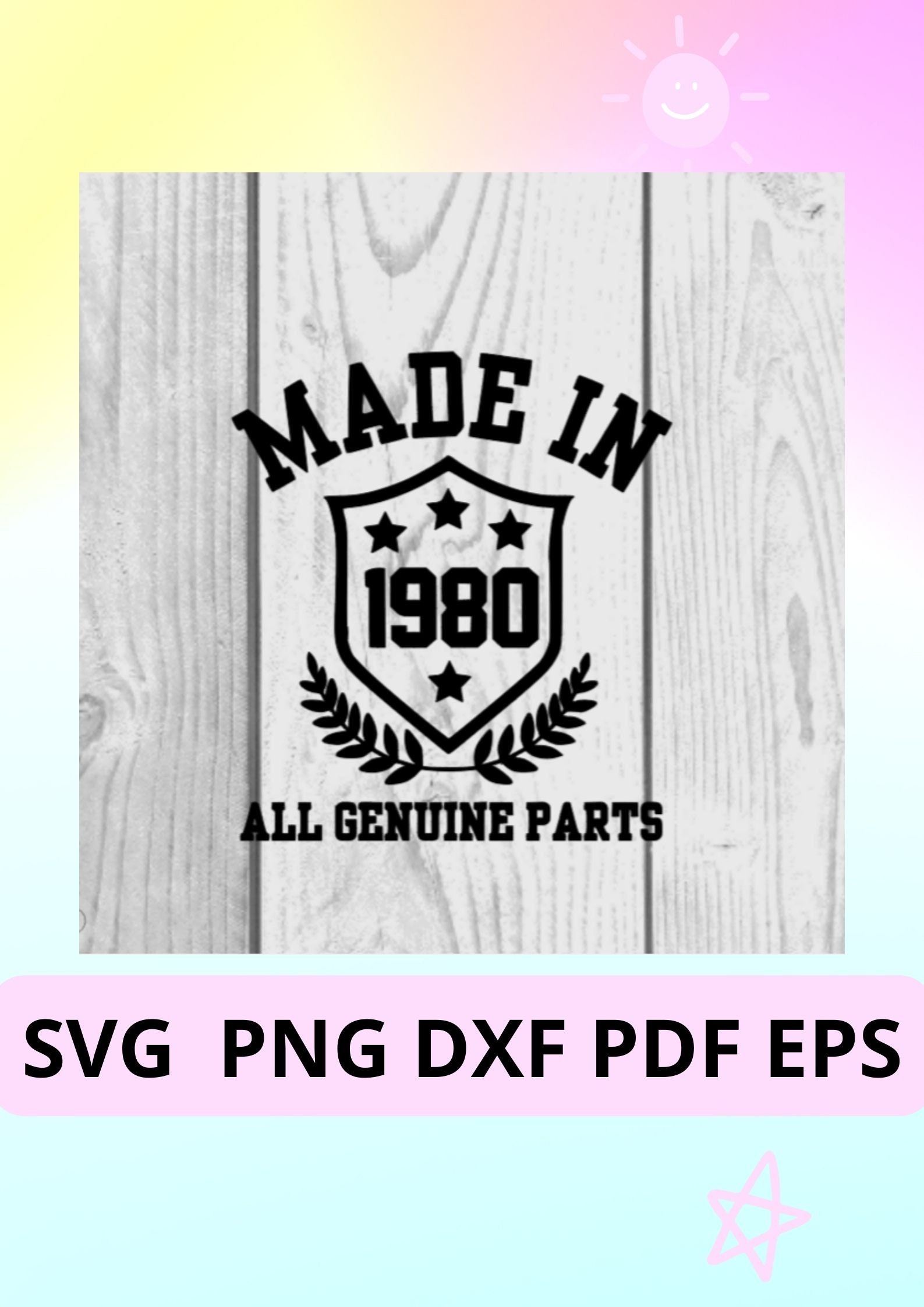 Made in All Genuine Parts Vintage Svg numbers Included, Bundle Svg ...