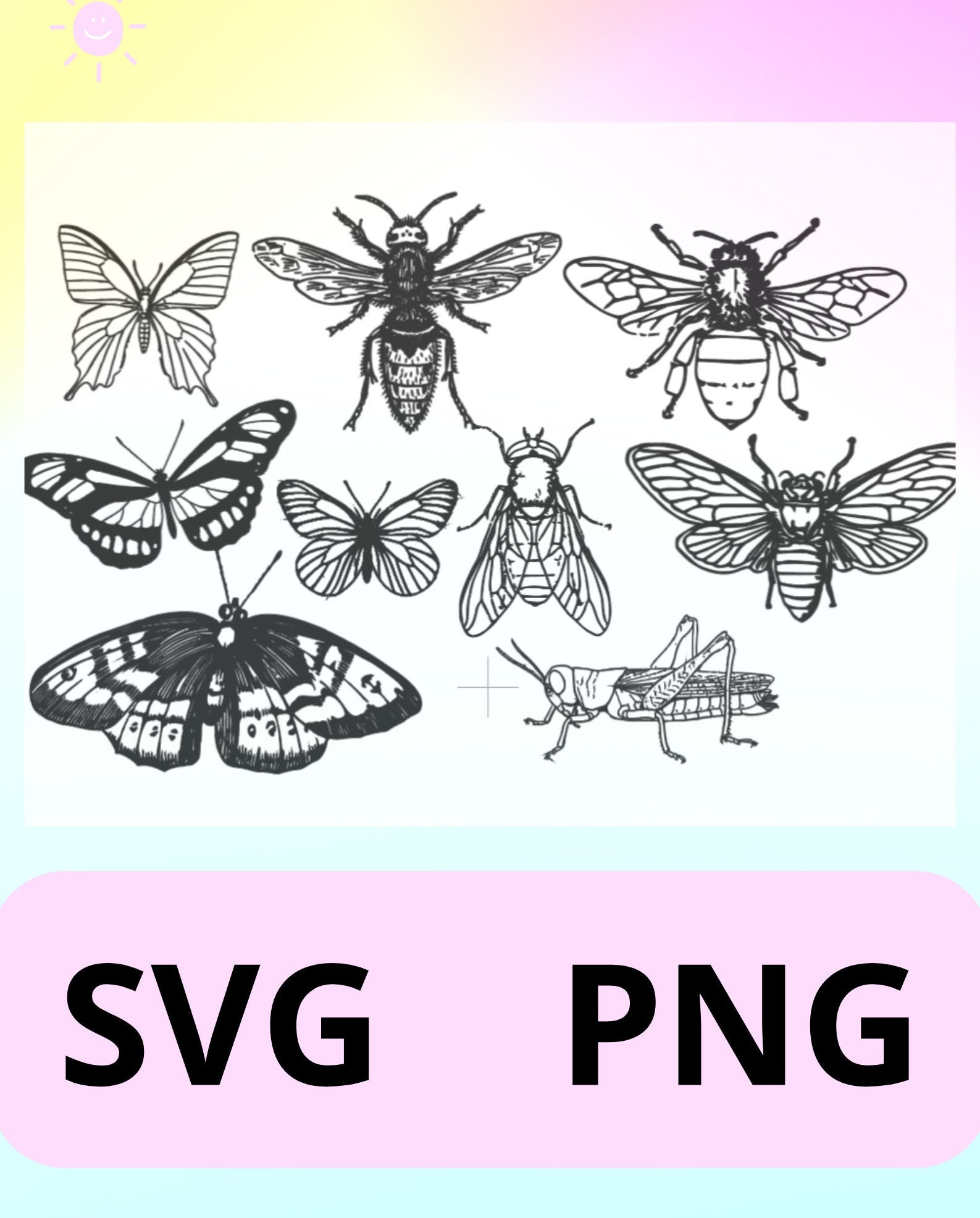 Insect Svg Bug Svg Insects Svg Insect Clipart Svg Cutting - Etsy Canada