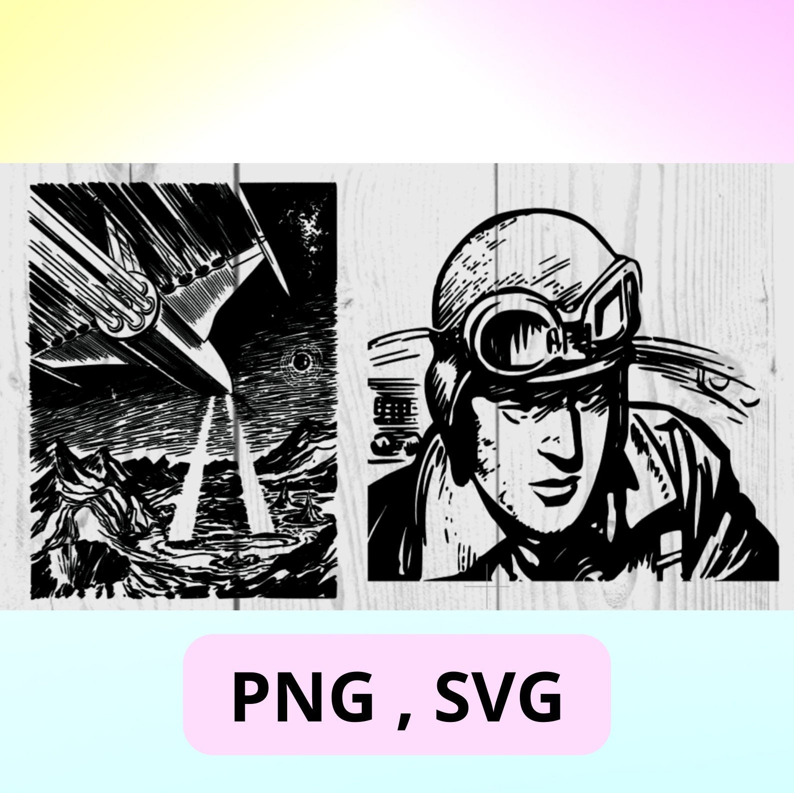 Vintage Comic Art SVG, Vintage Retro Comic Svg , Png Bundle , Retro ...