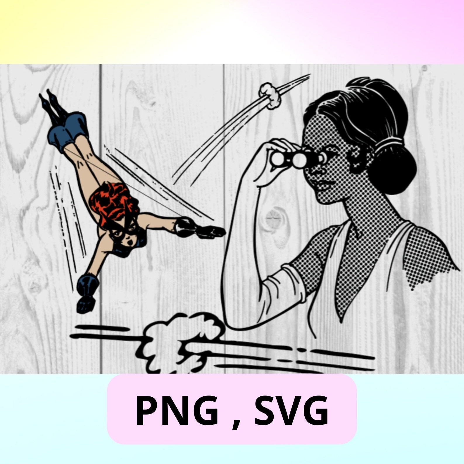 Vintage Comic Art SVG, Vintage Retro Comic Svg , Png Bundle , Retro ...