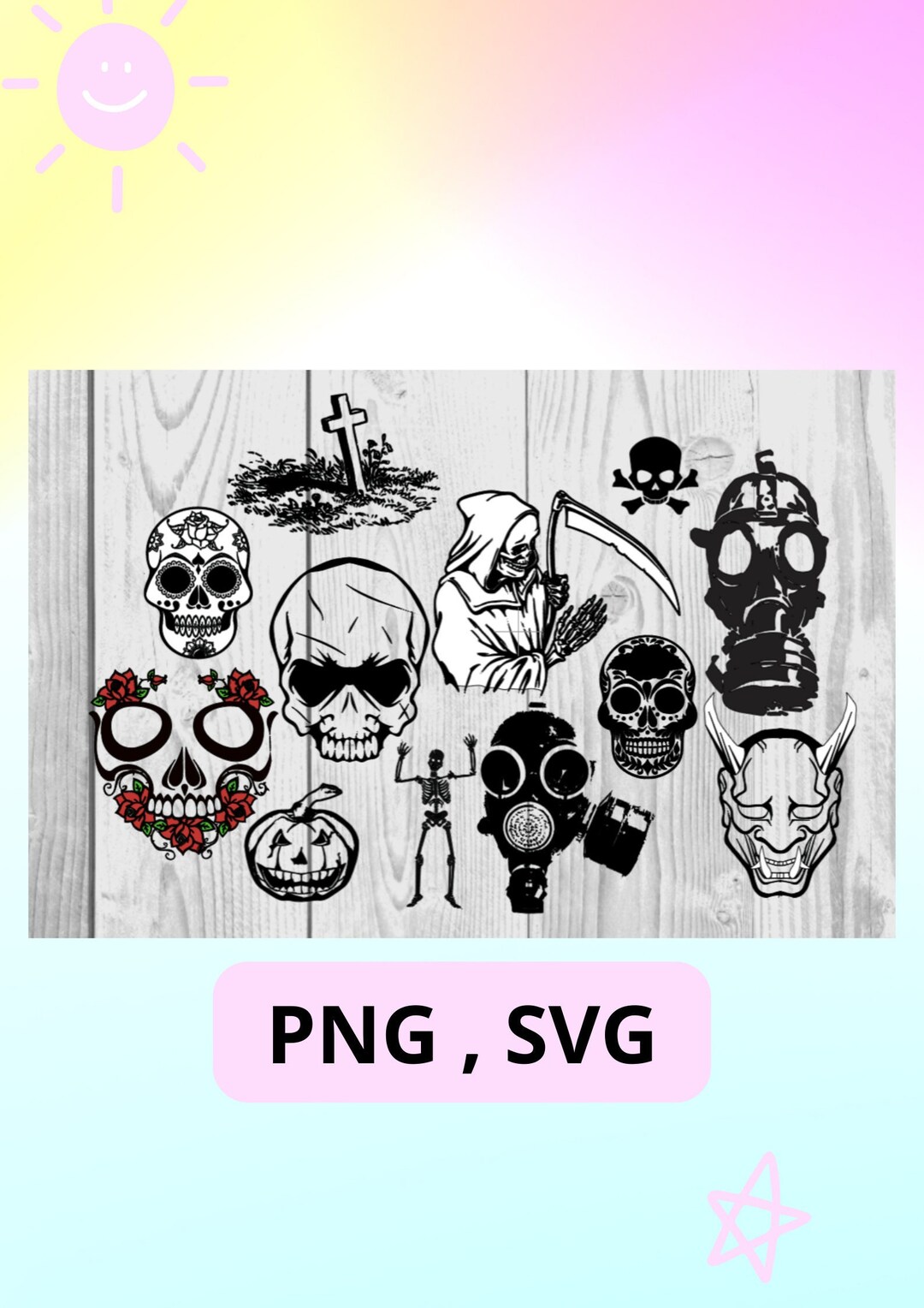Horror Svg , Halloween Svg , Skull Svg , Death Svg , Gas Mask Svg ...