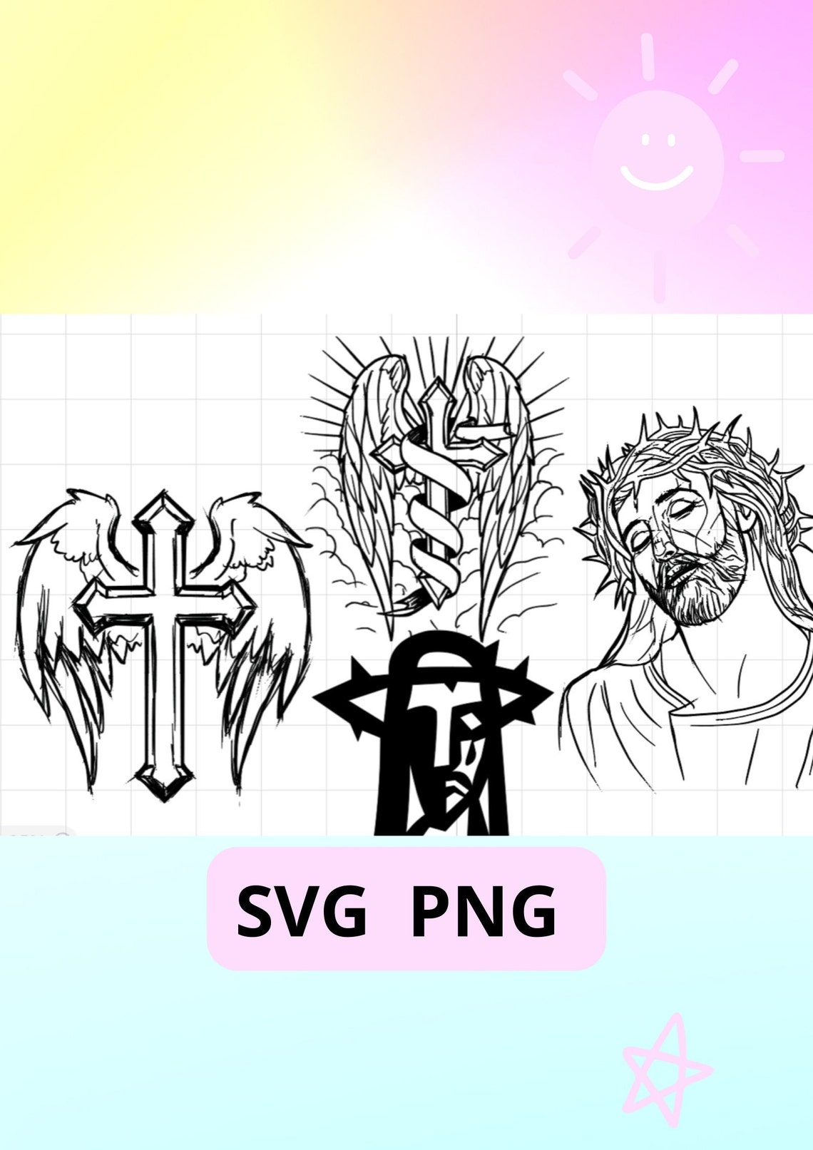 Religious Svg Bundle ,christian Svg ,instant Download, Jesus Svg ...