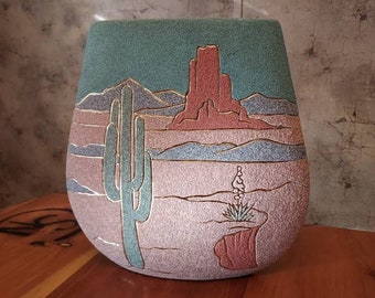 Southwestern Ceramic Vase - Etsy