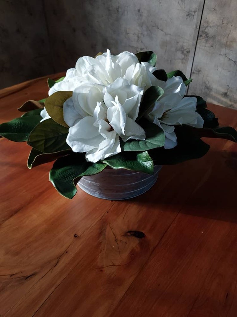 Magnolia Centerpiece, Magnolia Floral Arrangement, Magnolia Farmhouse ...