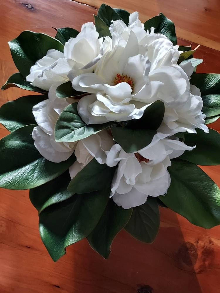 Magnolia Centerpiece, Magnolia Floral Arrangement, Magnolia Farmhouse ...
