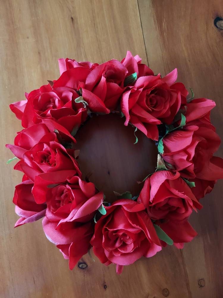 Kentucky Derby Party Decor, Red Rose Centerpiece, Red Rose Decor, Red ...