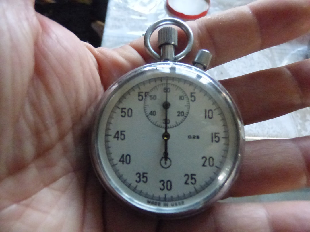 Vintage Russian Stopwatch Chronometer "agat" Mechanical 1970 Like New ...