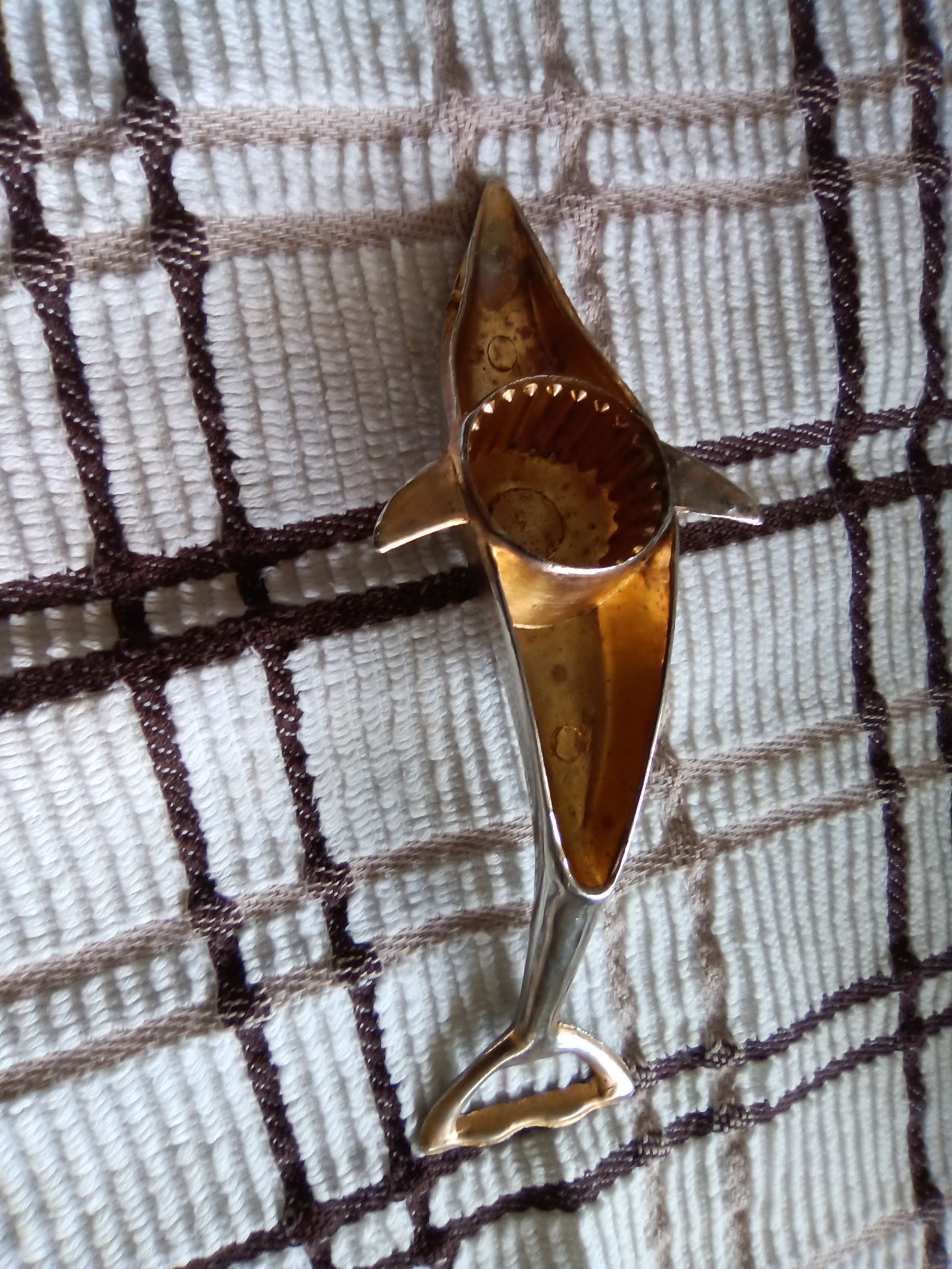 Dolphin Bottle Opener - Vintage Metal, Dolphin-shaped, Metal Fish ...