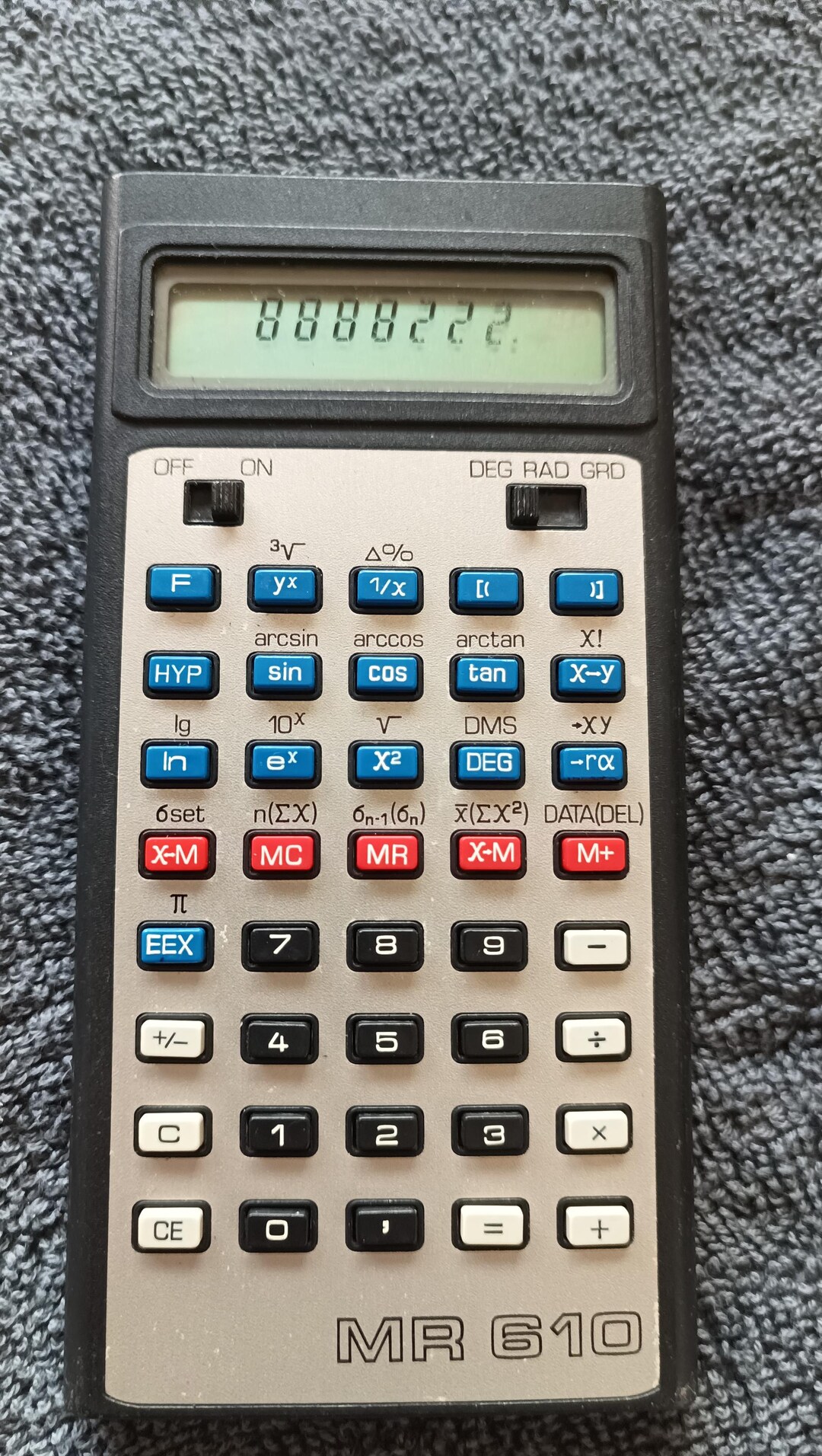 Vintage Calculator RFT MR 610 Made in GDR Same Like Toshiba Slc-8300 ...