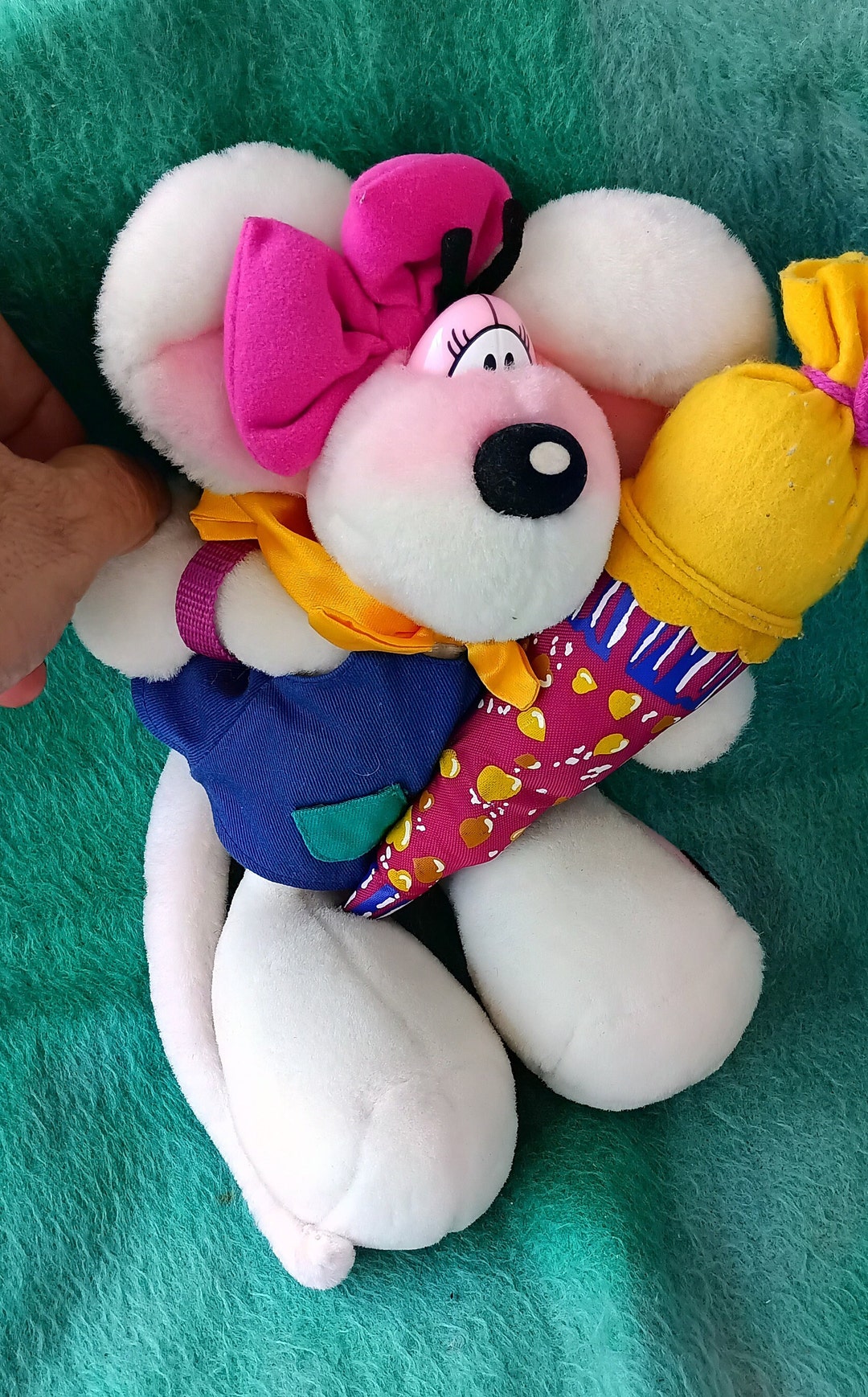 Cool Rare Diddl Doll Diddolina Plush Mouse DIDDOLINA Schoolboy Backpack ...