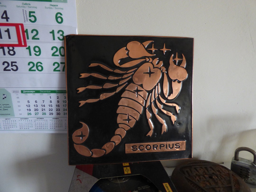 Scorpio Zodiac Sign Copper Kitchen Backsplash, Astrology and Horoscope ...