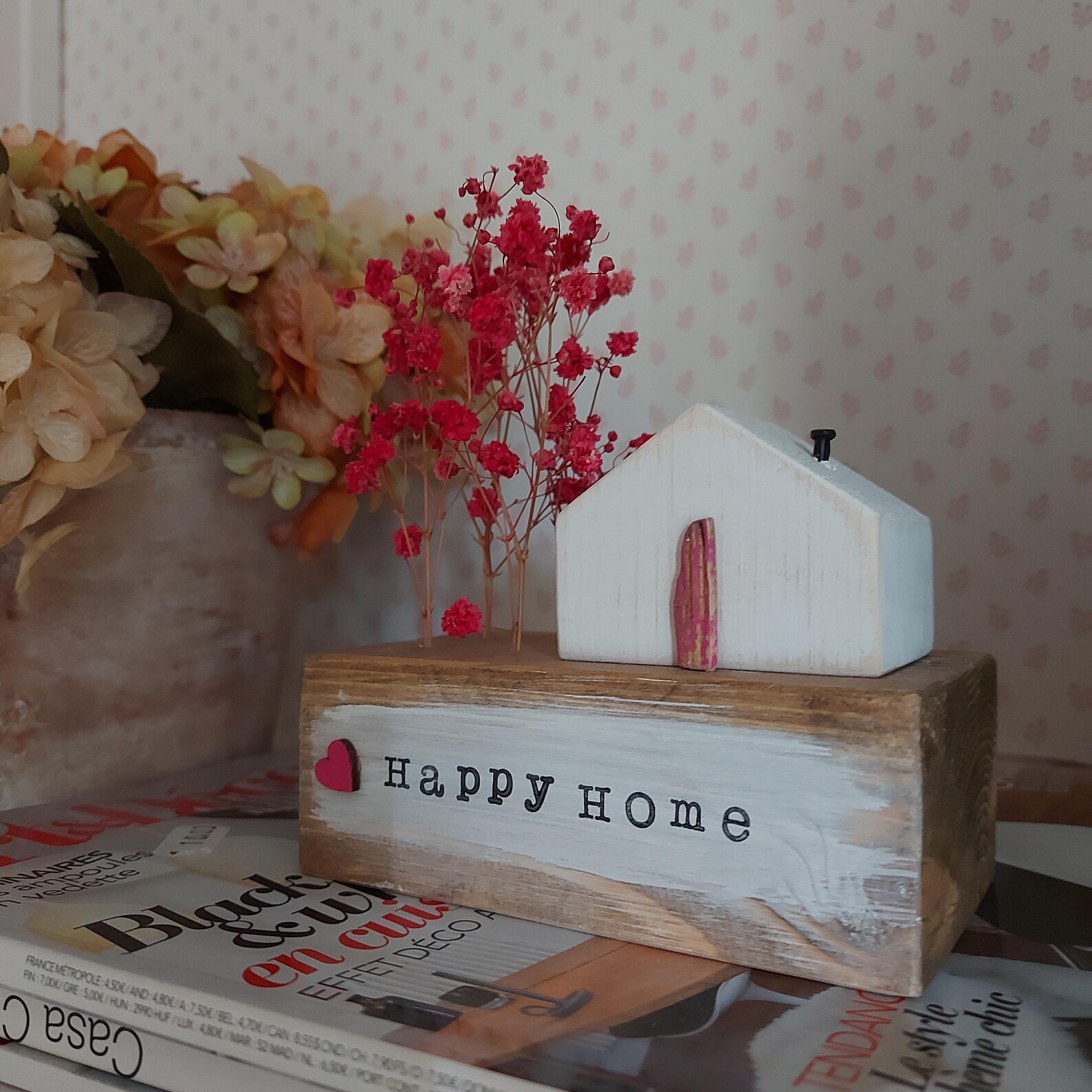 Decorative Wooden Mini House. Cozy Spaces and Handcrafted Decoration ...