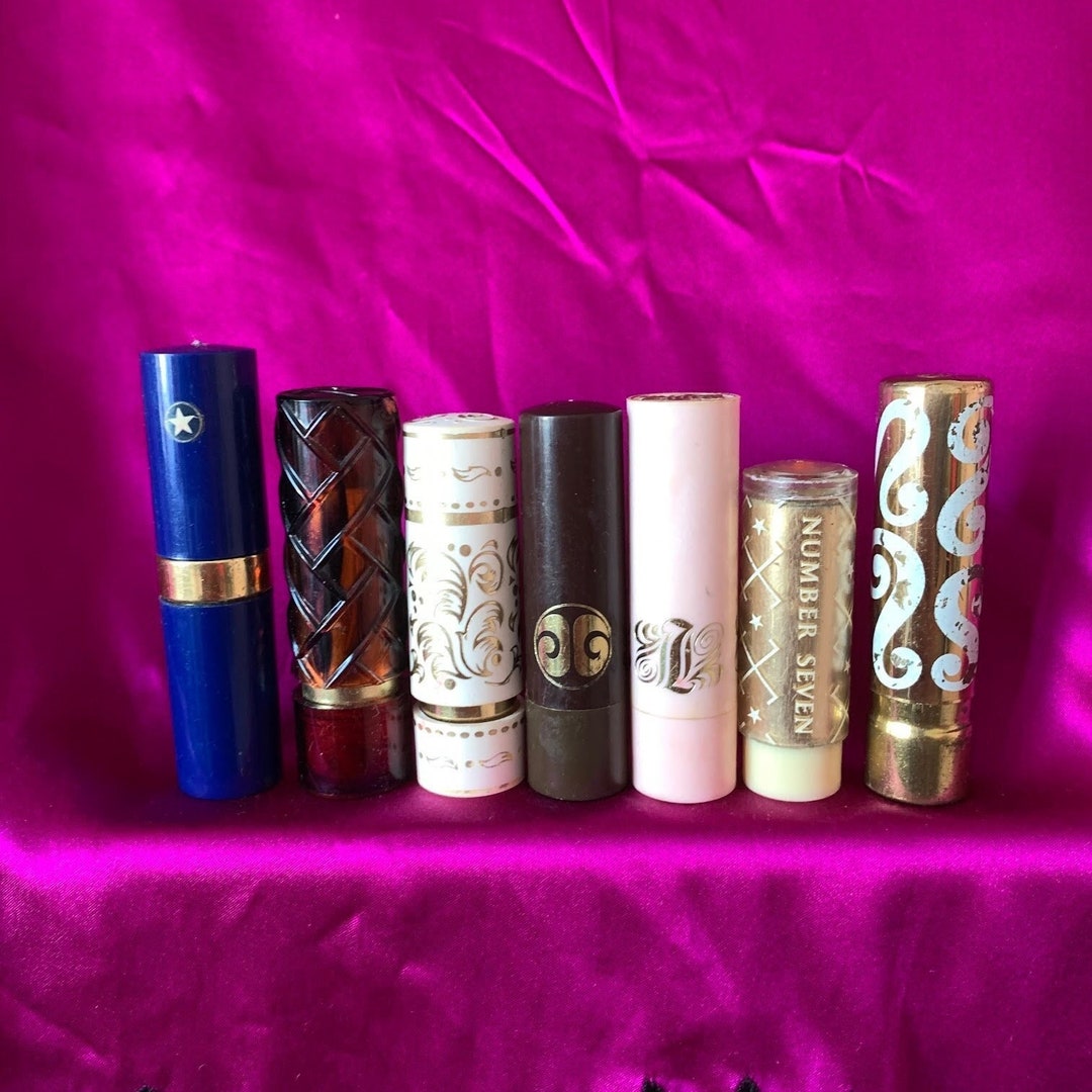 Vintage Selection of 7 Lipsticks 1950s 1980s Includes Max - Etsy