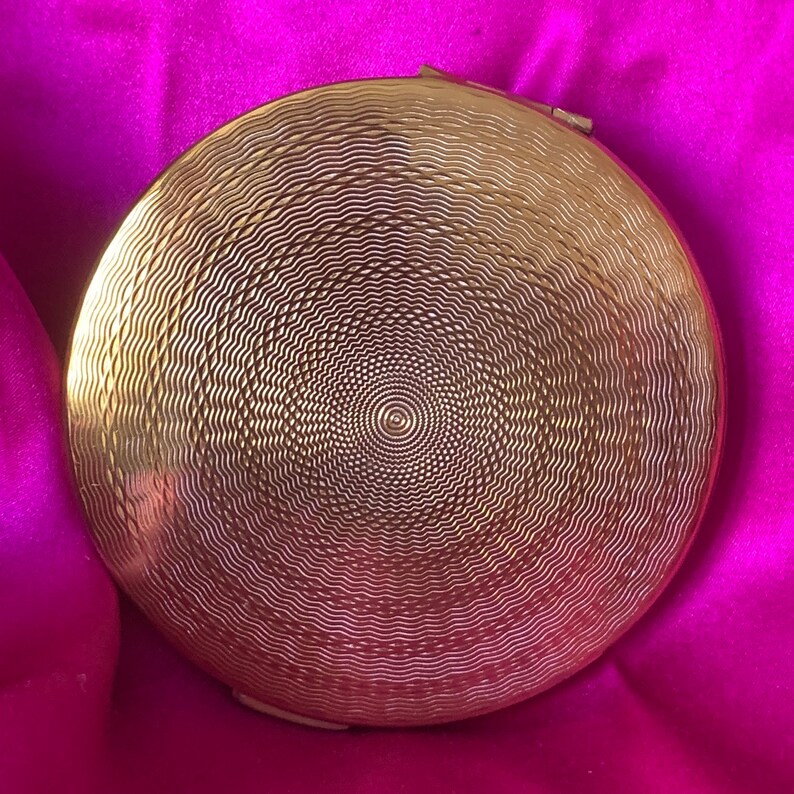 RARE Vintage 1950s Crimplene Lady Powder Compact With Original Sifter ...