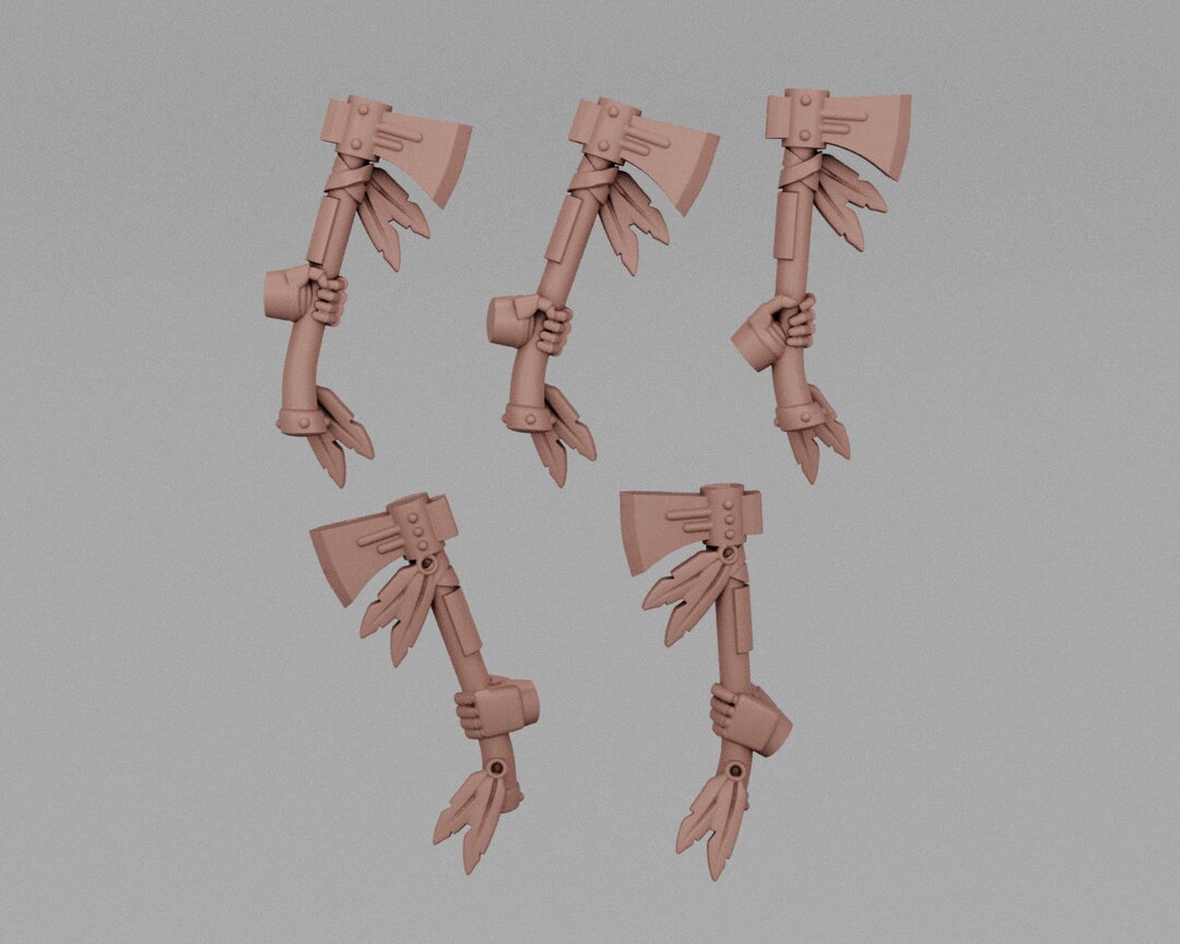 First Nations Guardian Assault Tomahawks Proxy Bit Kitbash - Etsy