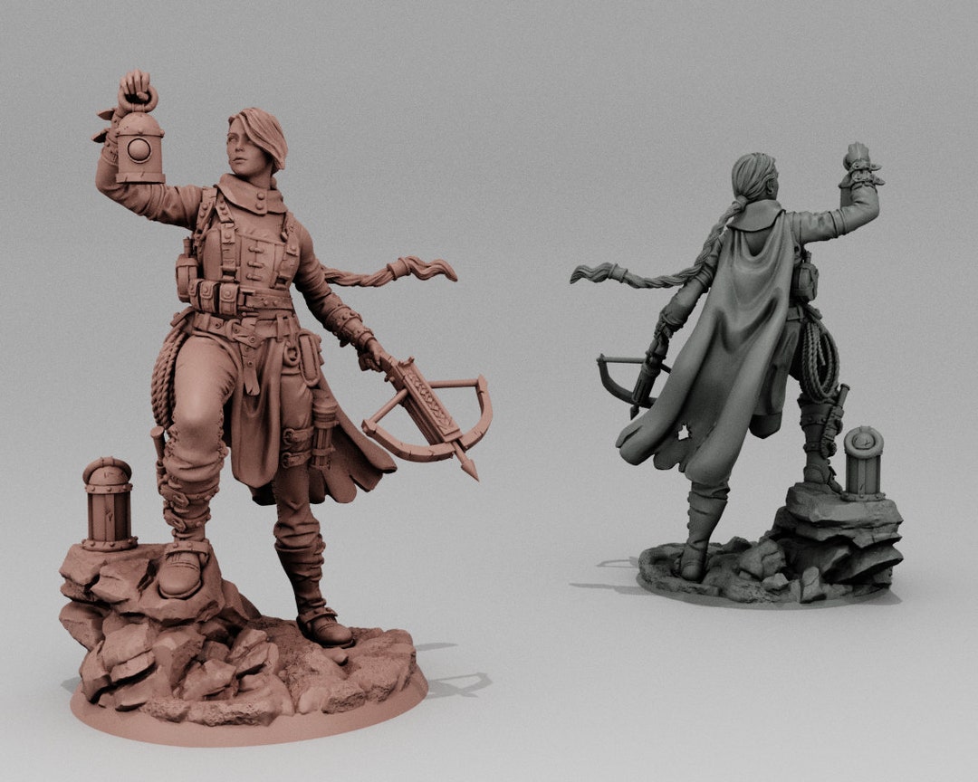 Dungeon Delver female Flesh of Gods D&D Pathfinder 32mm Character ...