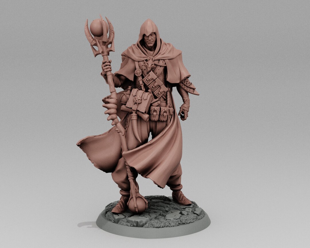 Shadowfell Wanderer Flesh of Gods D&D Pathfinder 32mm Character ...
