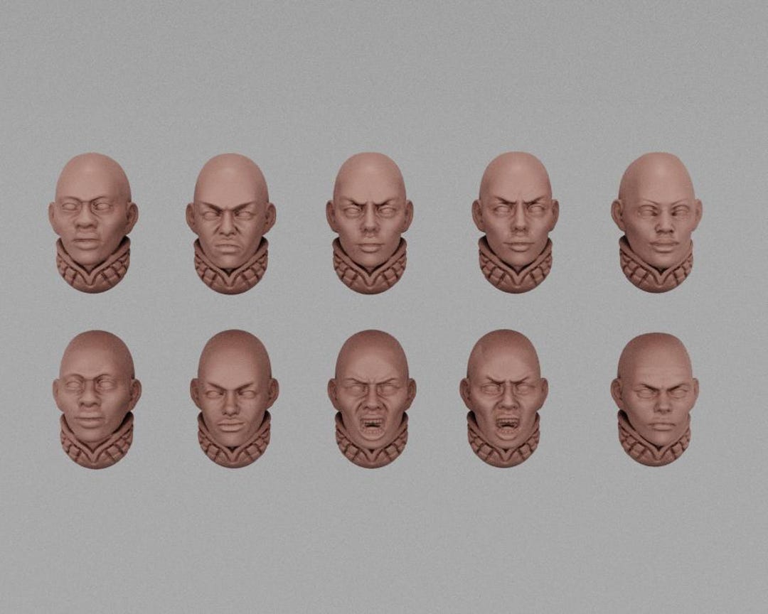 Sisters of the Silent Lady | Human Infantry Heads - Etsy