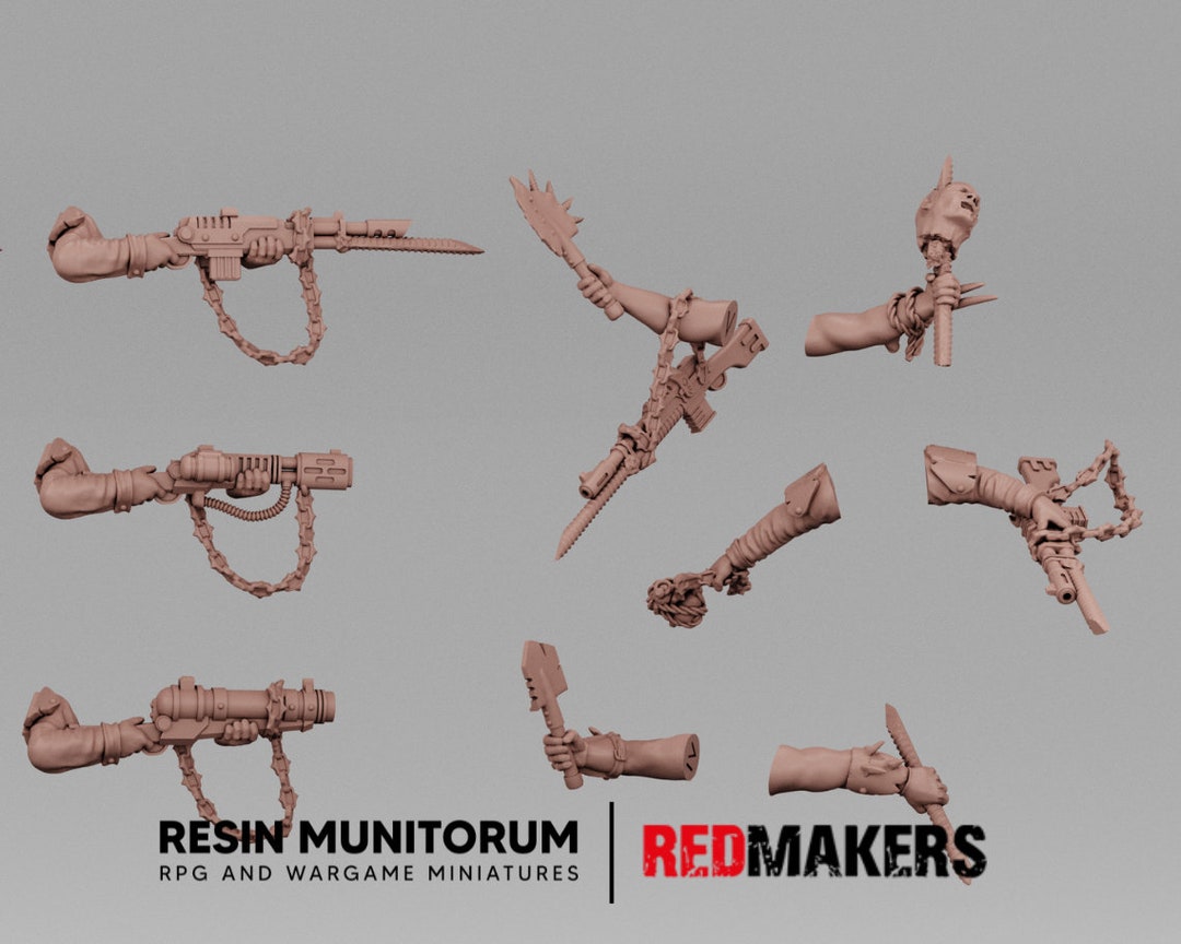 Renegade Death Division Trooper Weapons 10 Red Makers Kitbash Rifle ...