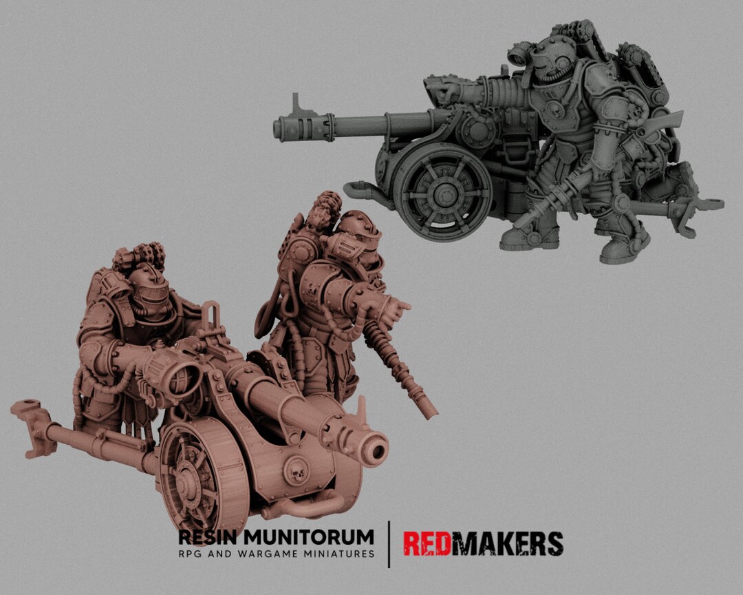 Solar Guard Auto Cannon Red Makers Miniatures - Etsy