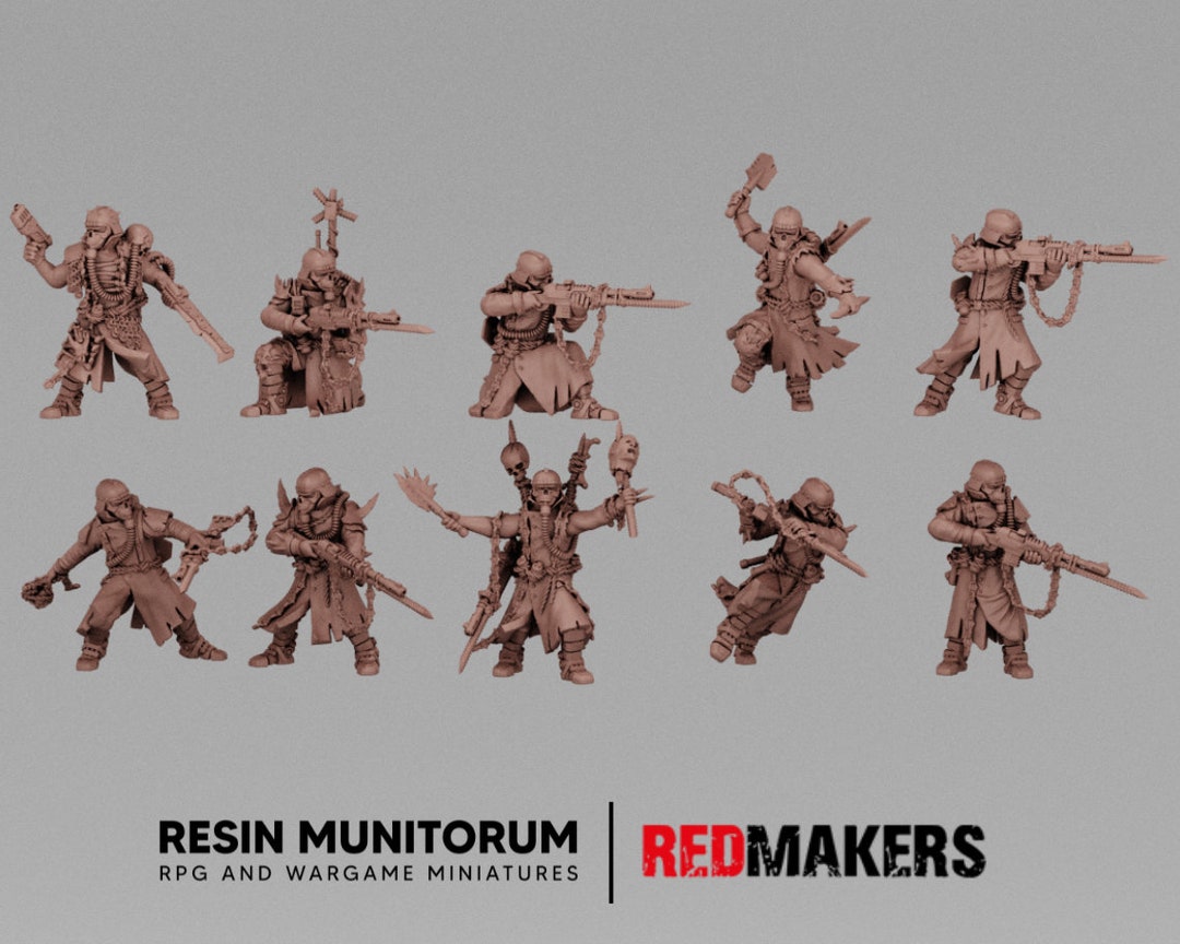 Renegade Death Division Infantry Red Makers Miniatures - Etsy Hong Kong