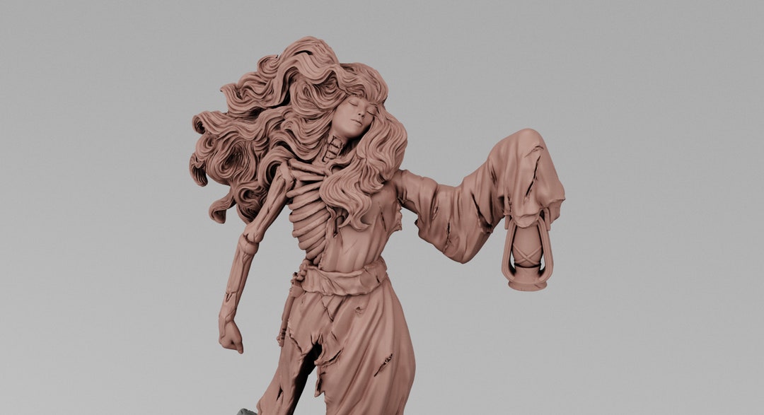 Banshee Haunted Ghost Flesh of Gods D&D Pathfinder 32mm Character ...