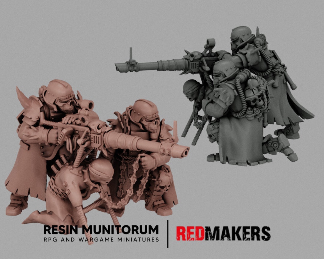 Renegade Death Division Laser Cannon Red Makers Miniatures - Etsy
