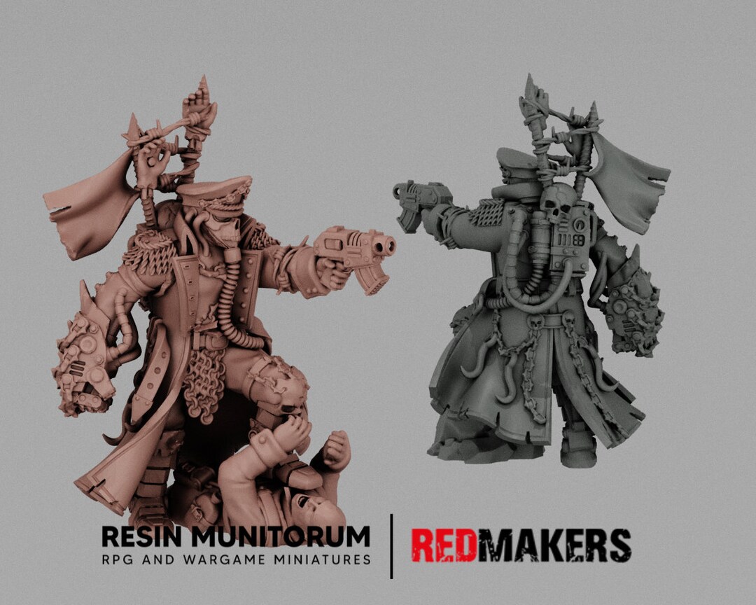 Renegade Commissar Red Makers Miniatures - Etsy