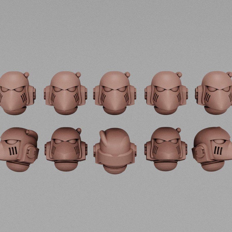 Wolf Helmets Space Marine - Etsy