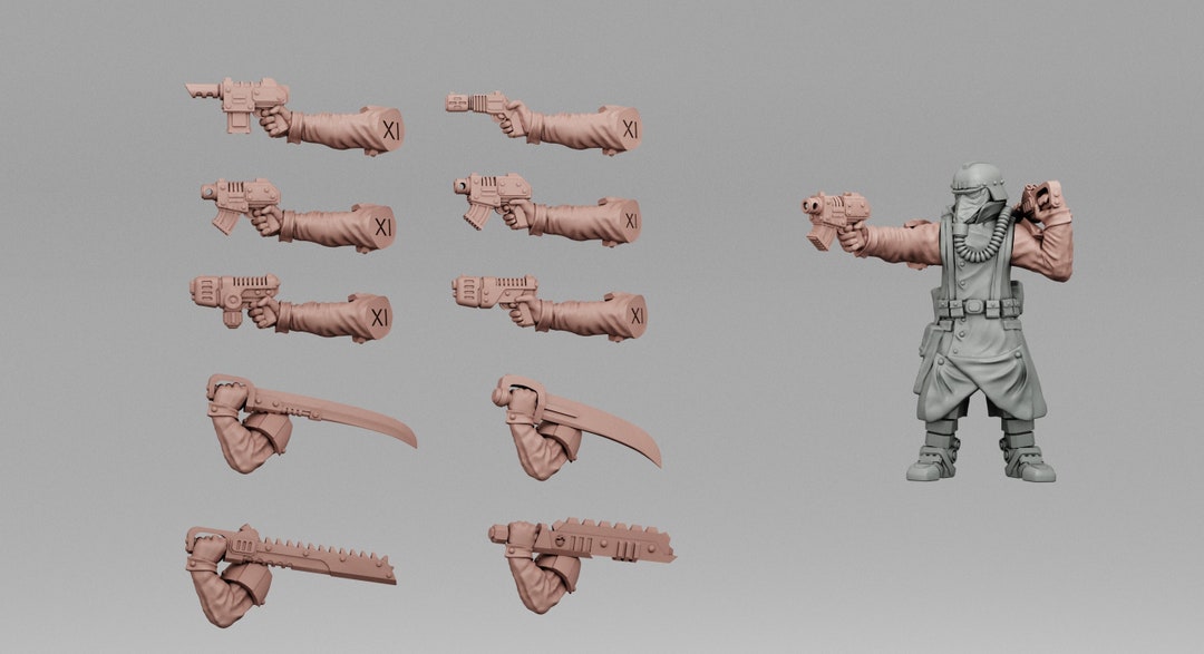Death Division Sergeant Weapon Kits Kitbash Bits - Etsy Australia