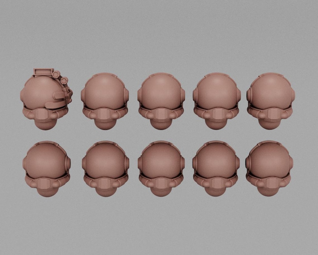 Void Bubble Helmets | Human Infantry Heads - Etsy